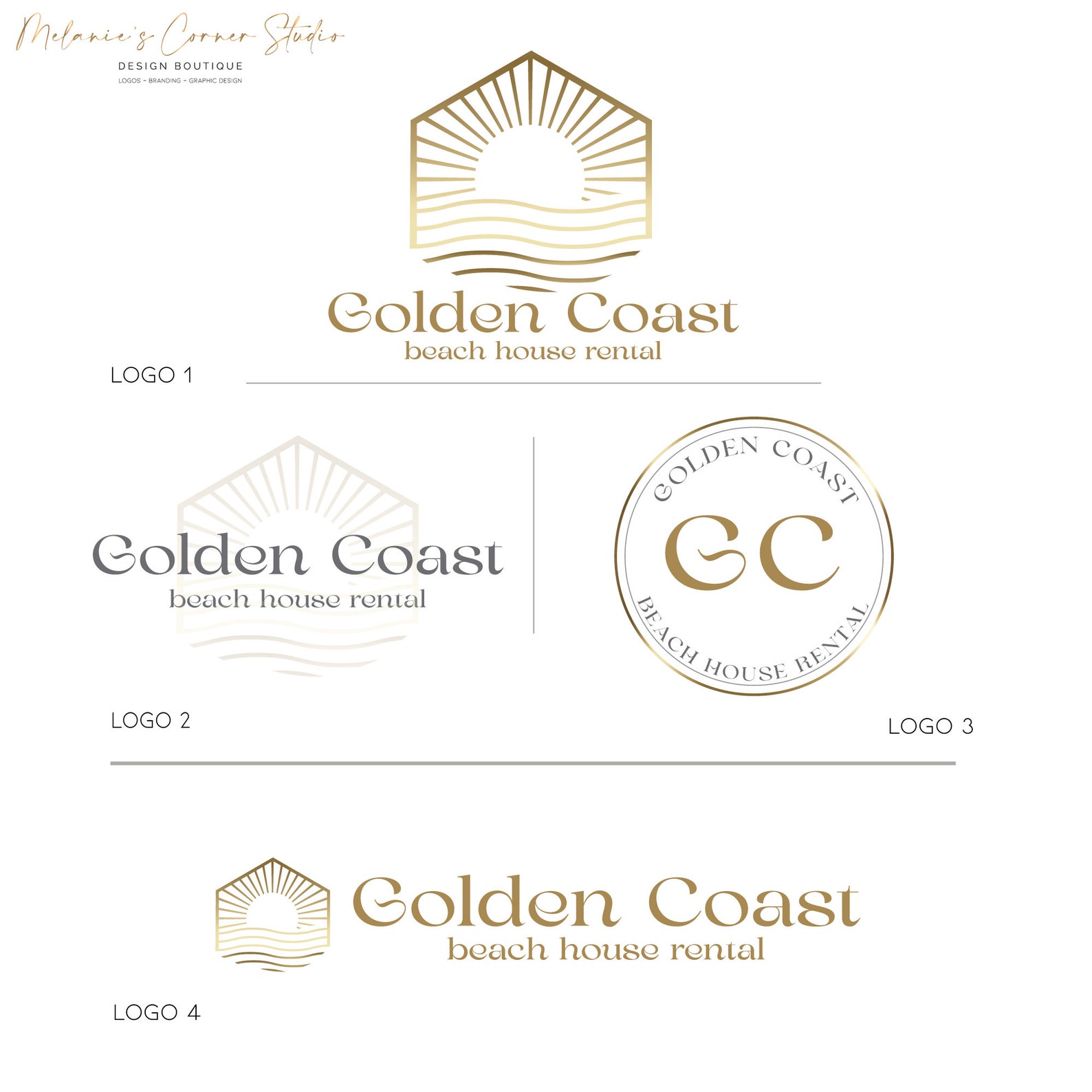 Beach House Rental Logo Real Estate Logo Property Logo - Etsy
