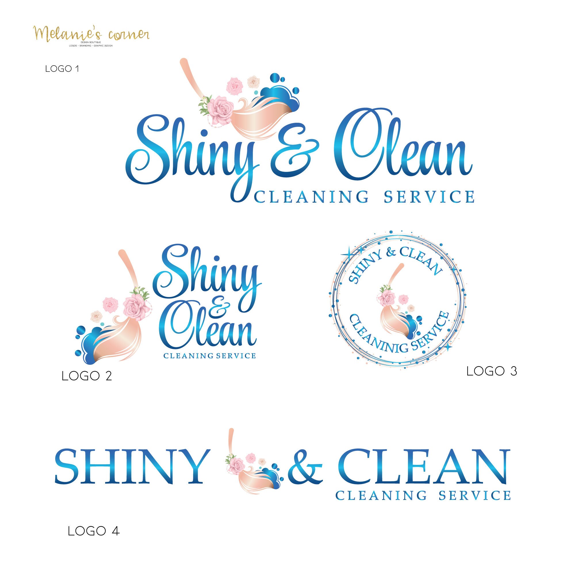 Cleaning Logo Eco Cleanining Logo 488 | Etsy