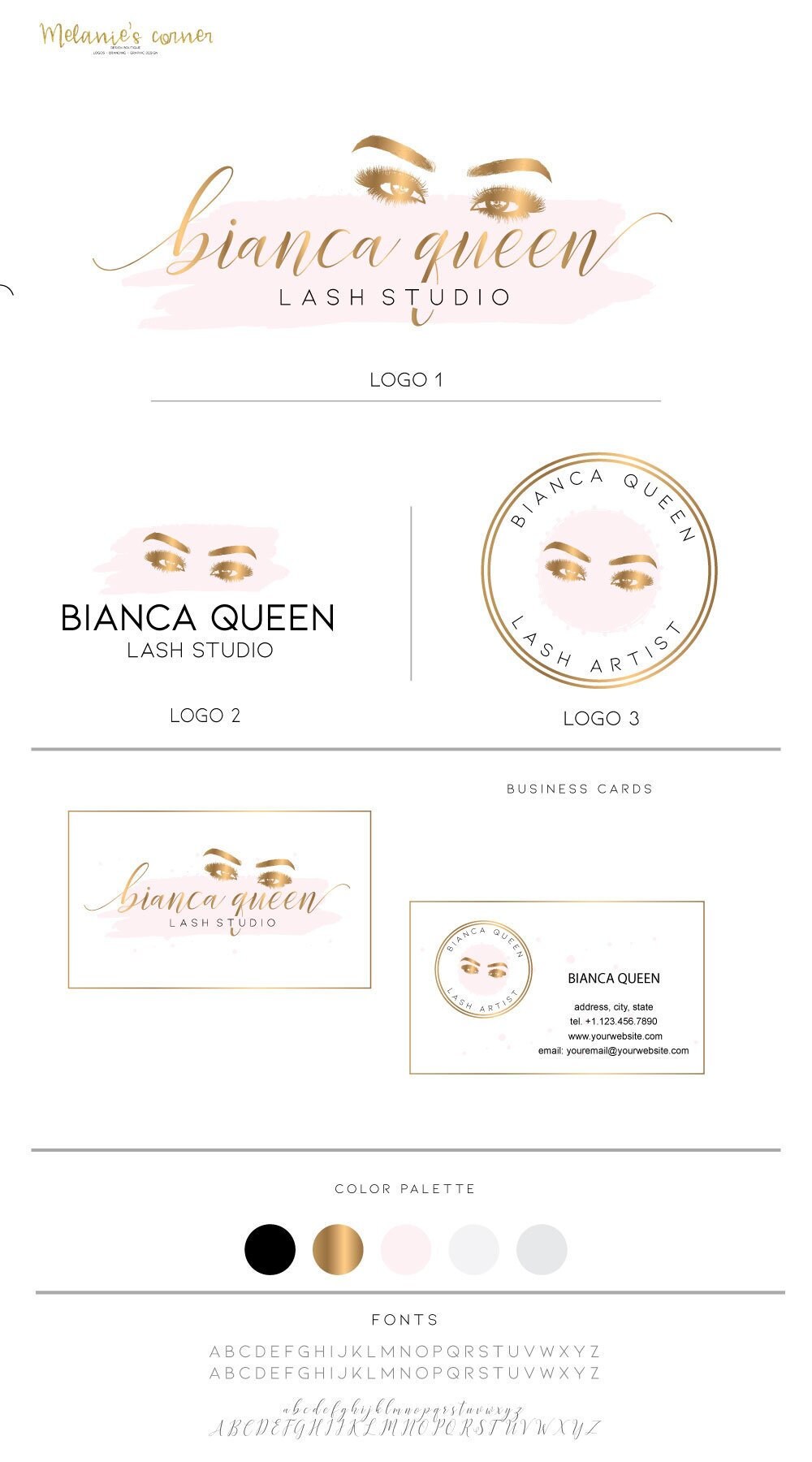 Microblading Logo Lash Logo Eyelash Brow Logo Beauty - Etsy