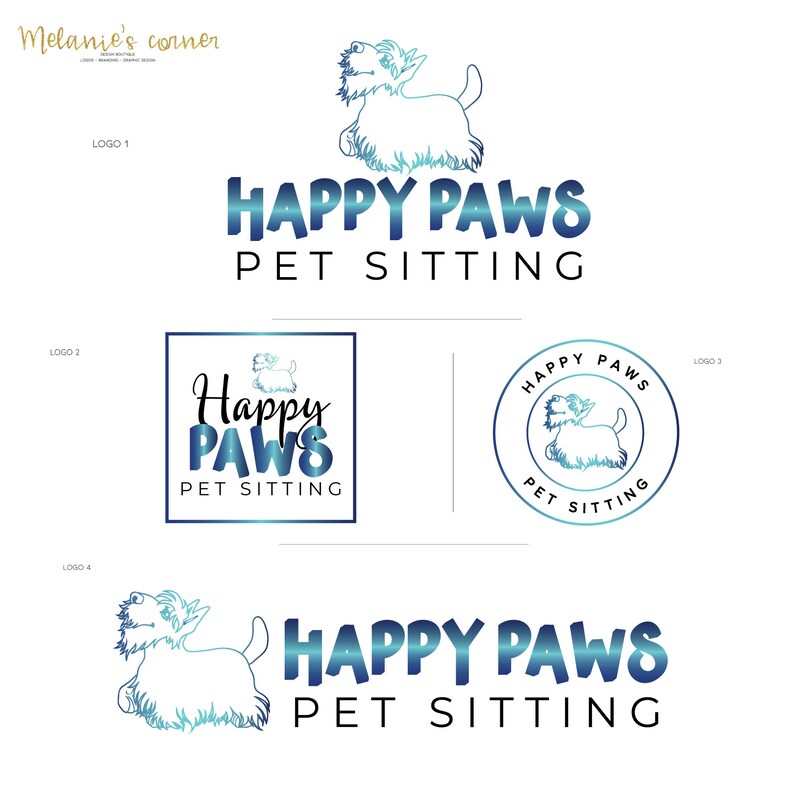 Pet Sitting Logo Design 439 - Etsy