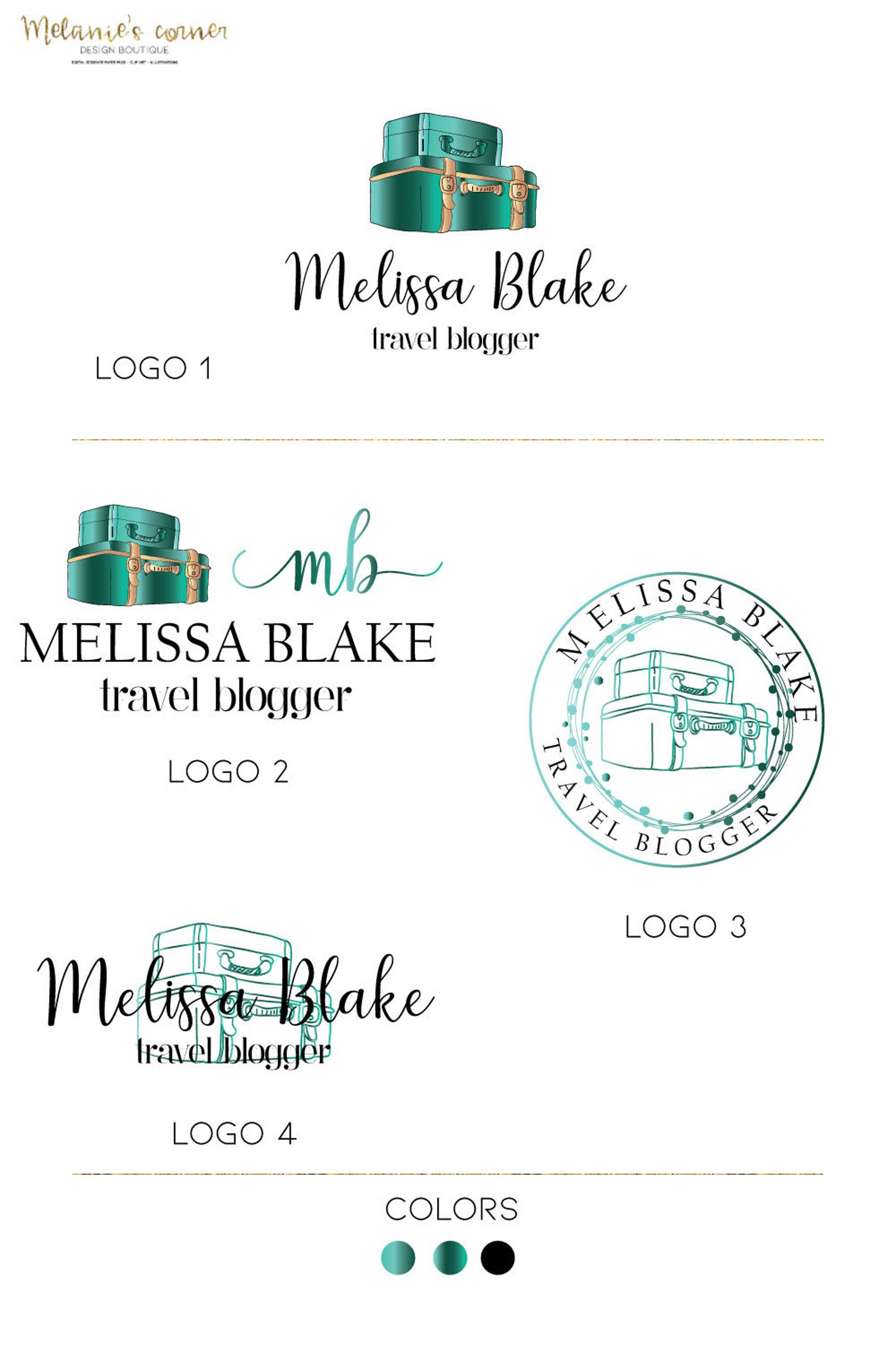 Travel Blog Logo 145 - Etsy