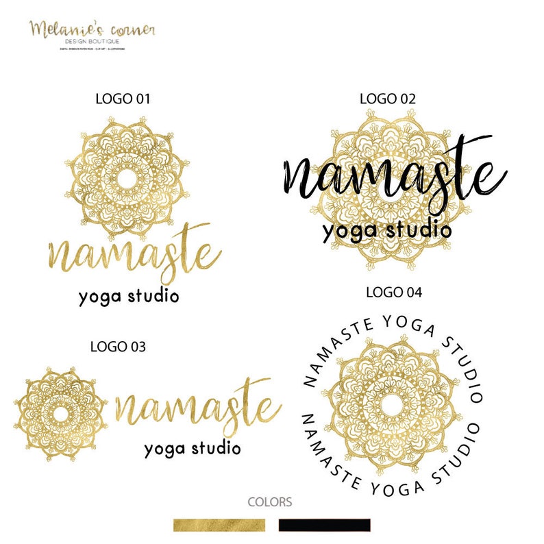 Yoga Logo Mandala Yoga Logo Yoga Logo Watermark Small Business - Etsy