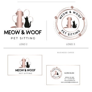 Pet Sitting Logo Design 365 - Etsy
