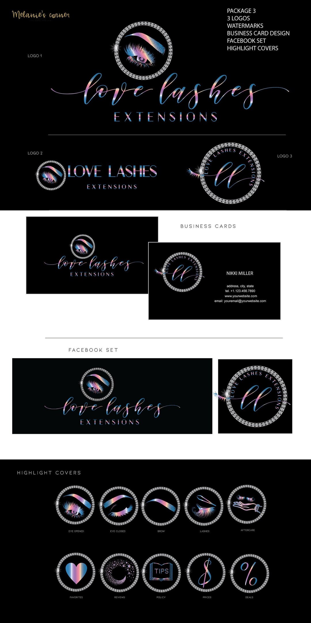 Lash Logo, Eyelash Logo, Brow Logo 440 - Etsy
