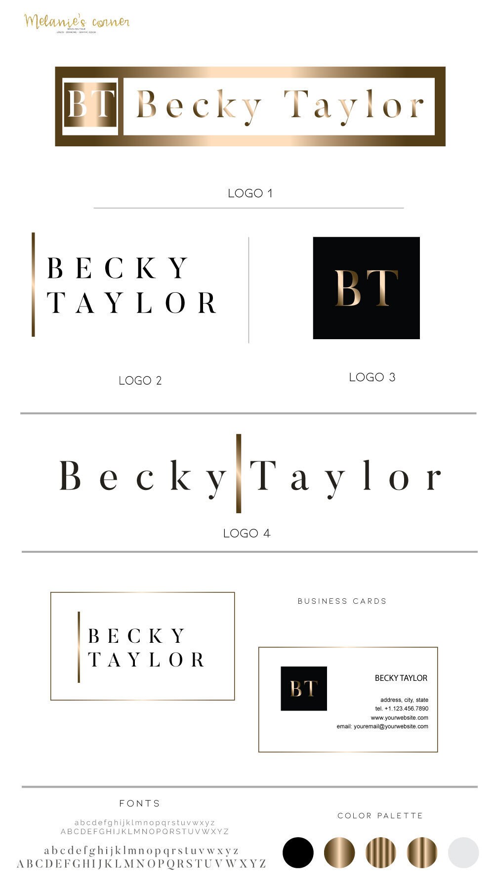 Elegant Logo Design Simple Logo 423 | Etsy