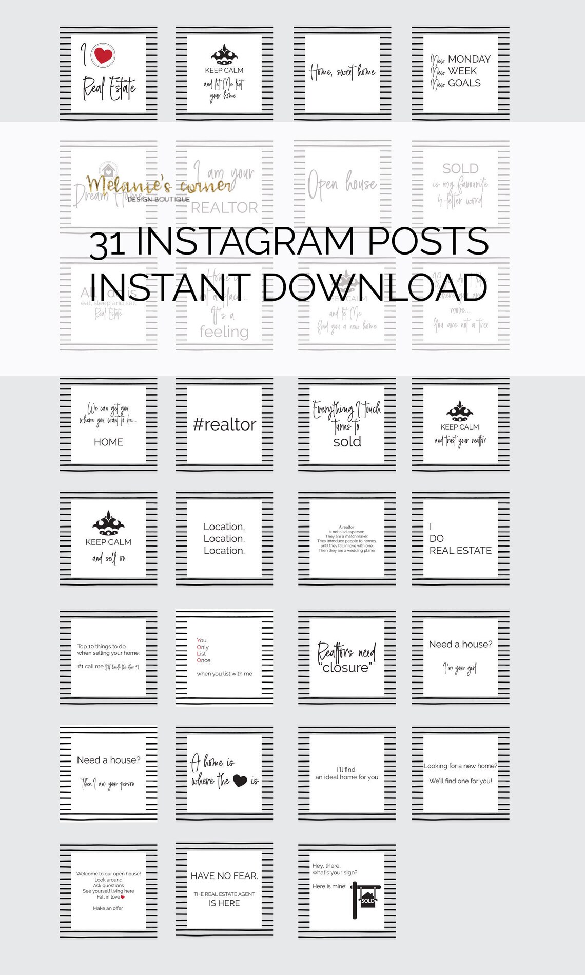 Instagram Post Instagram Post Pack Instagram Post Set for - Etsy