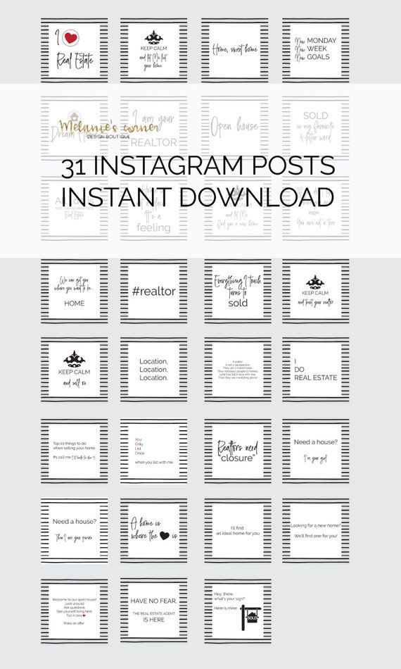 Instagram Post Instagram Post Pack Instagram Post Set for - Etsy