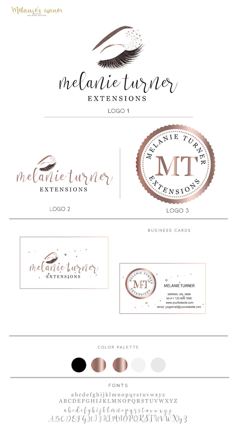 Brow Bar Logo Eyelash Makeup Artist Logo Microblading Logo - Etsy