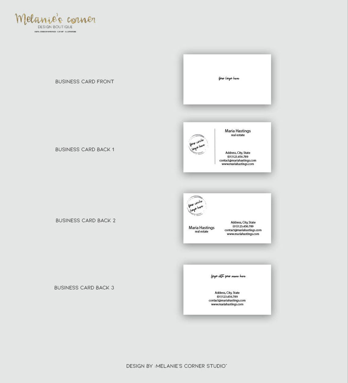 Add-on Business Card Premade Business Card Template Business - Etsy
