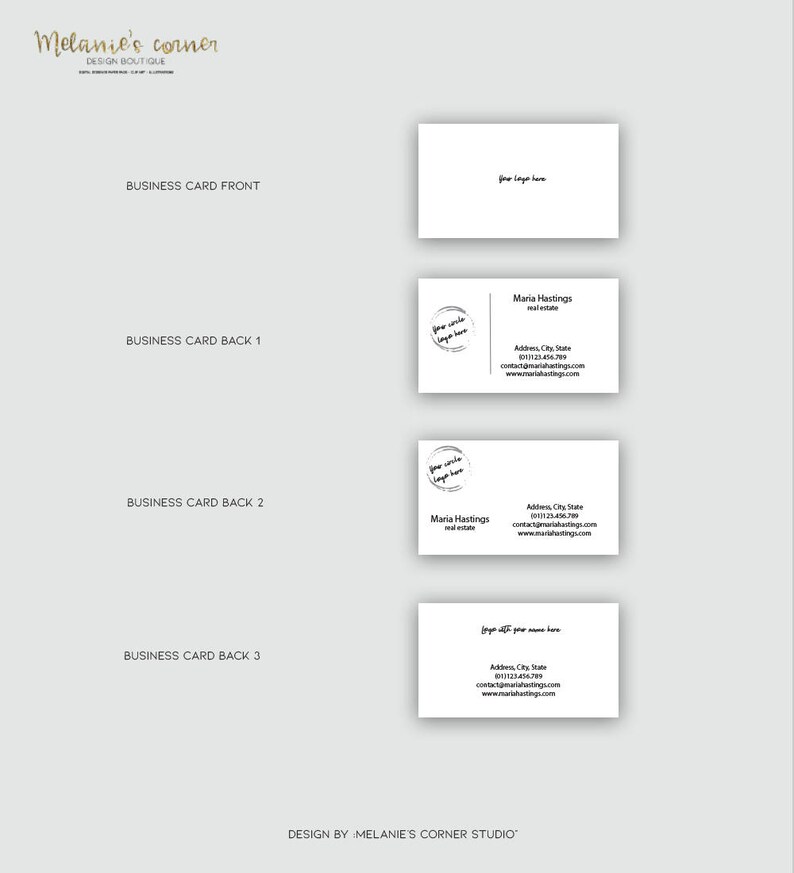 Add-on Business Card Premade Business Card Template Business - Etsy