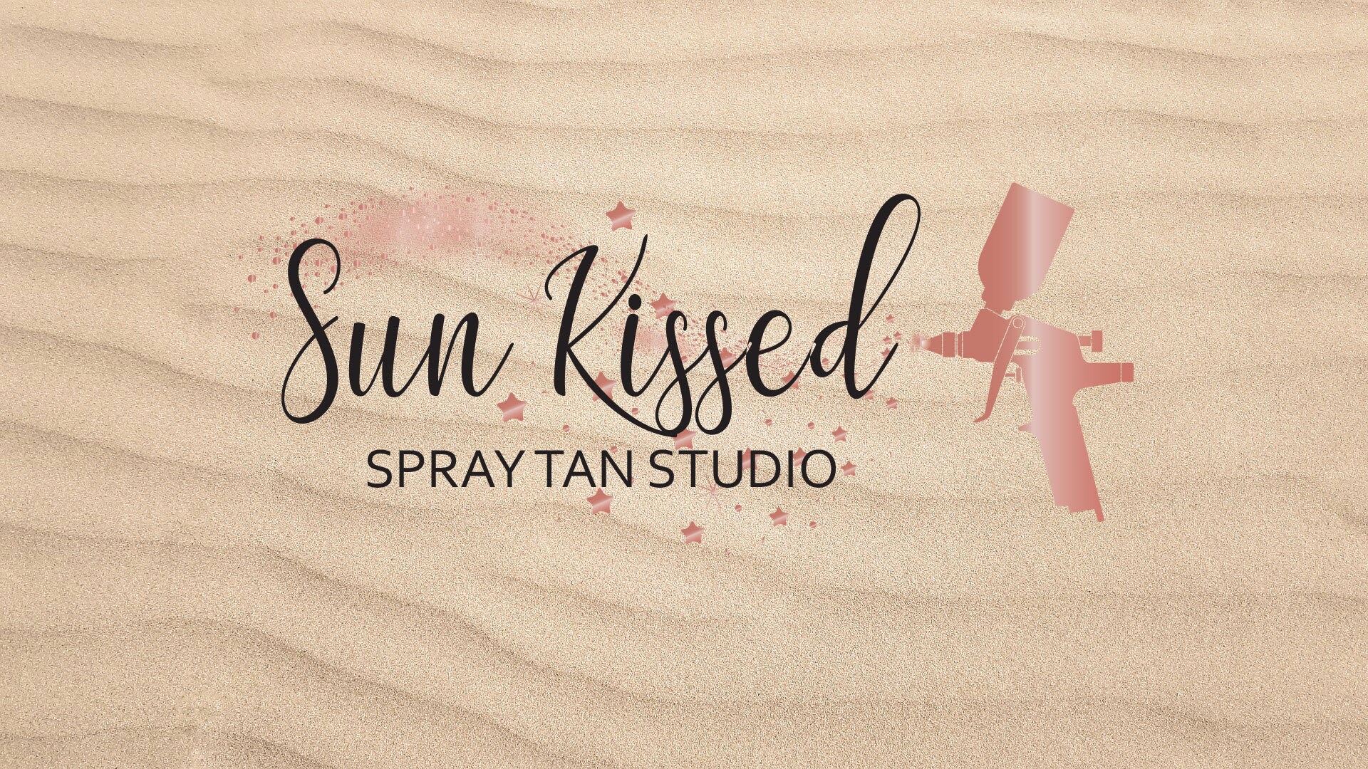 Spray Tan Logo Logo Design Mobile Tanning Logo Rose Gold Logo | Etsy