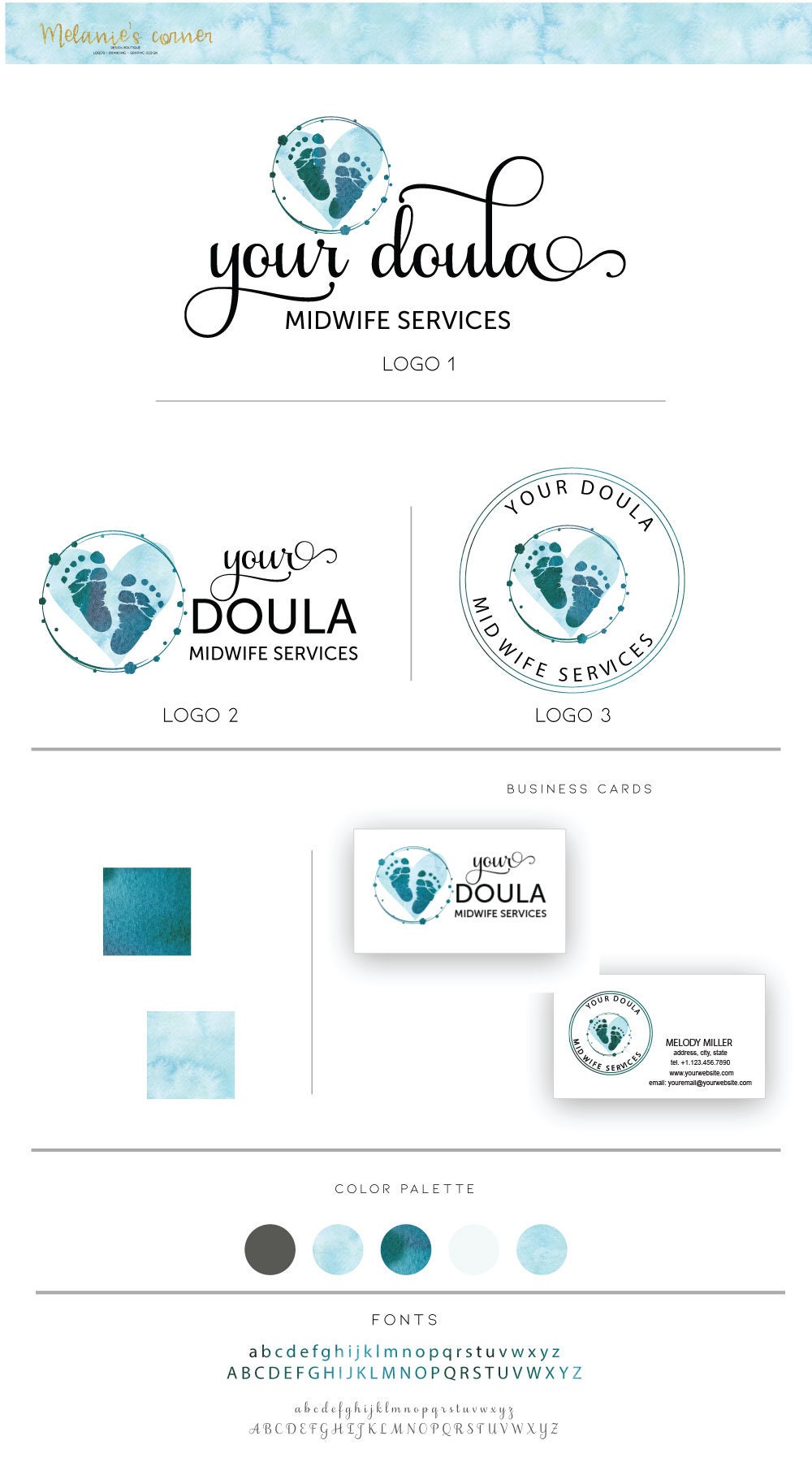 Premade logo design Doula service logo Doula logo Birth logo | Etsy