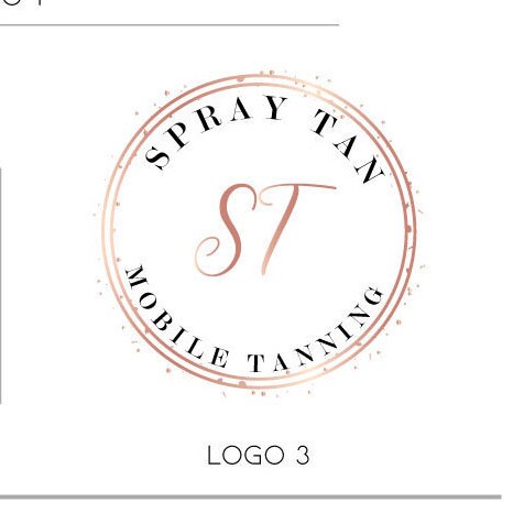 Spray Tan Logo Design, Rose Gold Branding Package - Etsy