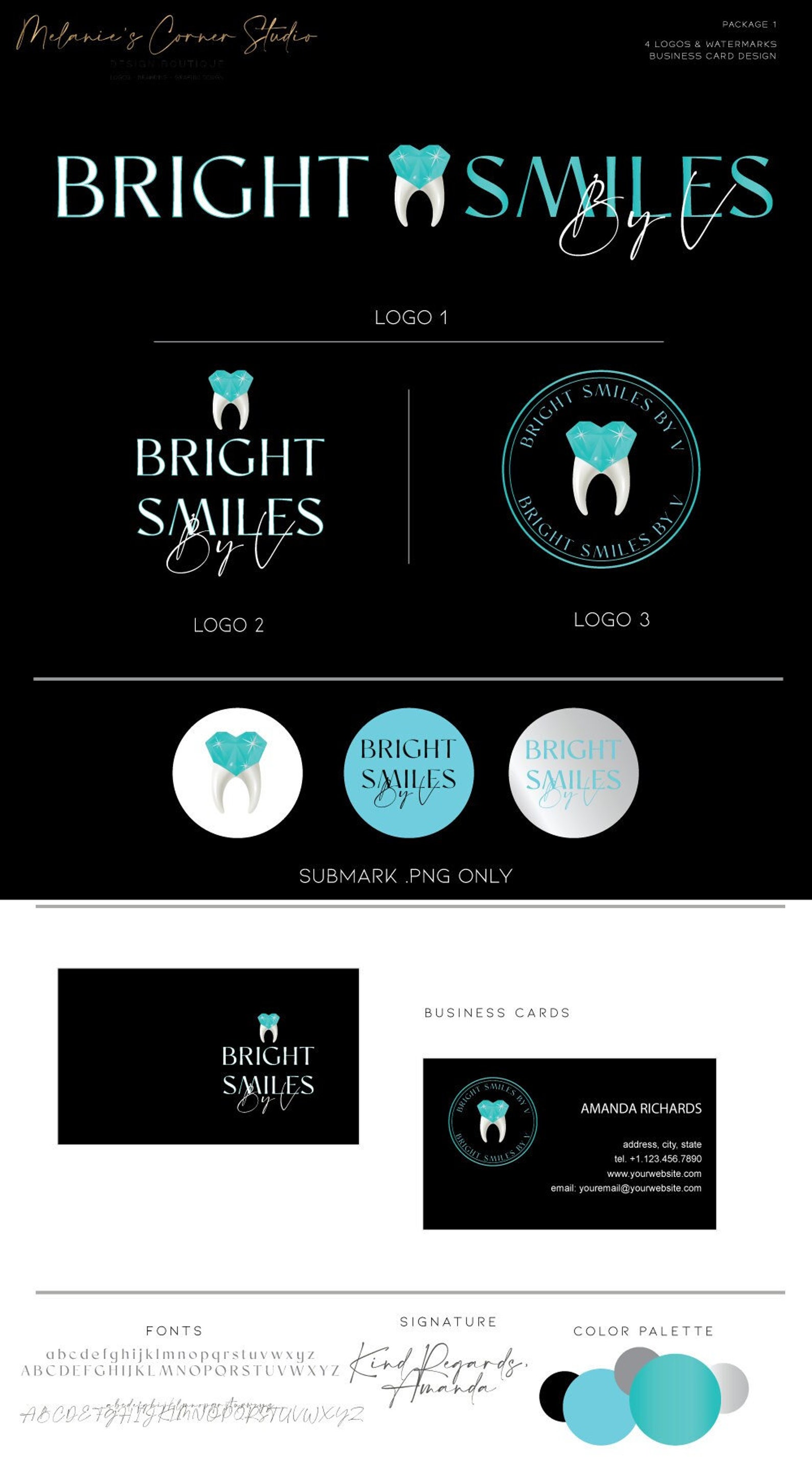 Teeth Whitening Logo Diamond Teeth Logo 650 - Etsy