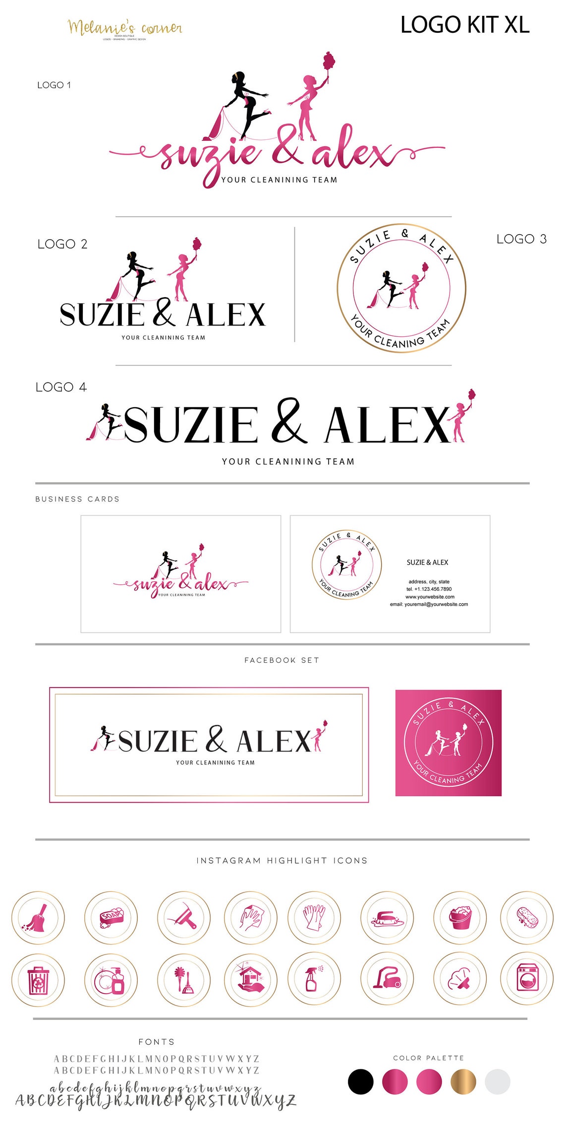 Cleaning logo design 490 | Etsy