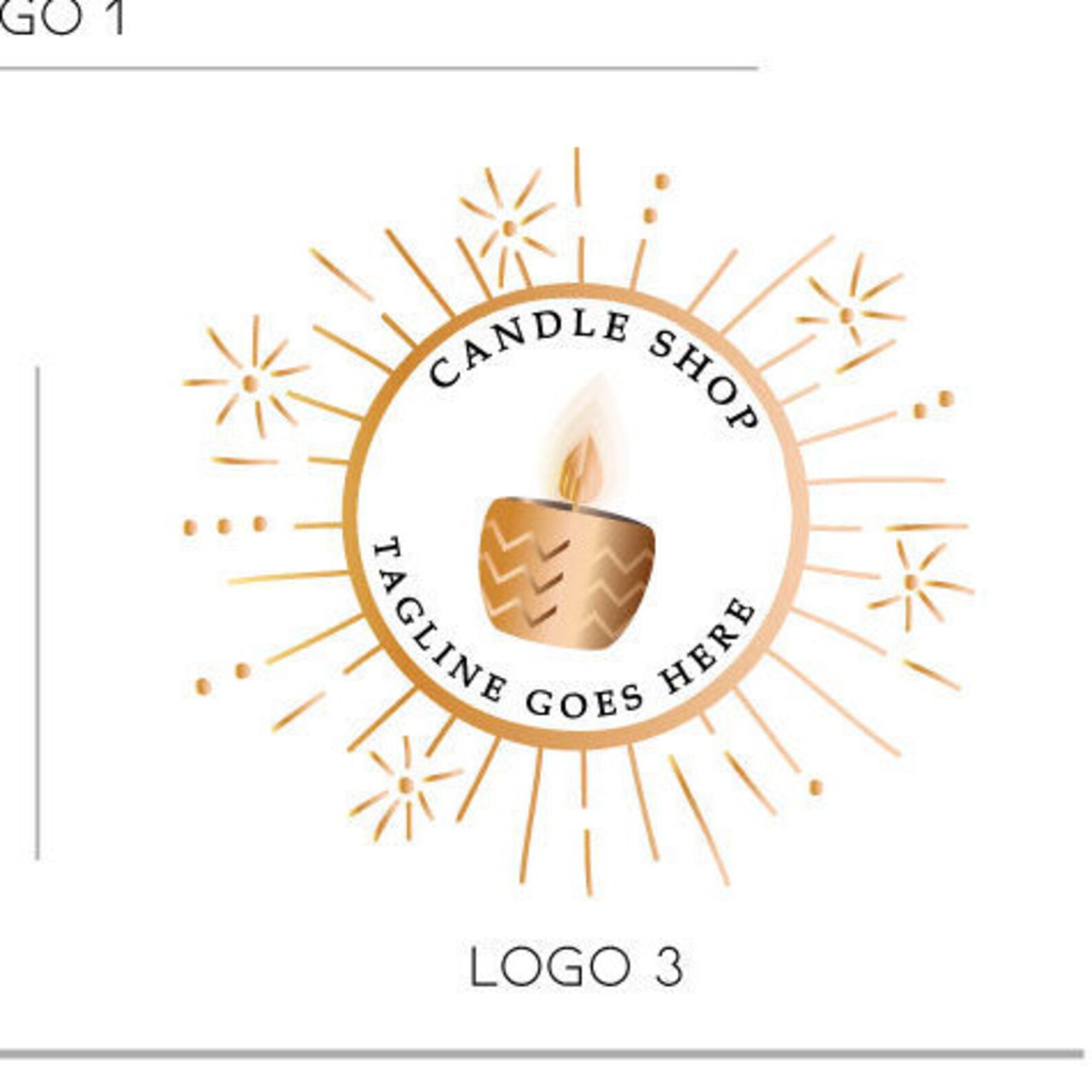 Logo Design Candle Candle Logo Design Candle Making Logo | Etsy