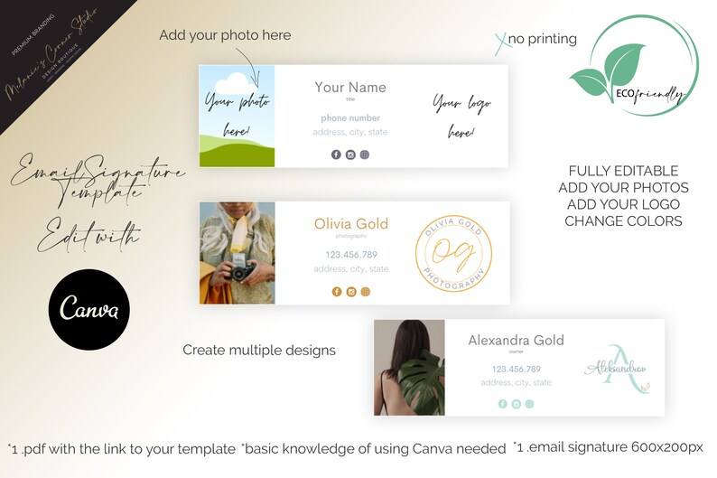 Email Signature Template 01 | Etsy