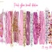 Brush Strokes Clipart, Pink Glitter Brush Strokes 13 - Etsy UK