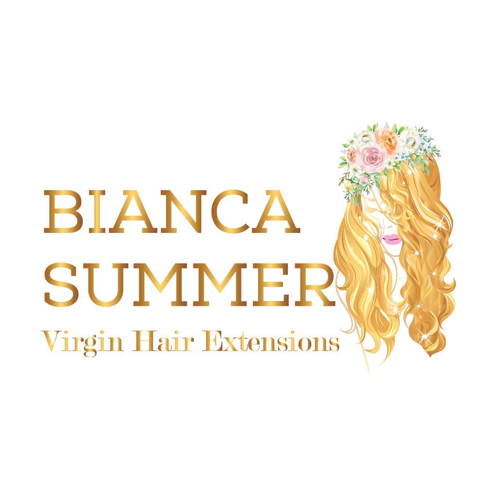 Hair Logo Design Hair Extensions Logo Hair Salon Logo | Etsy