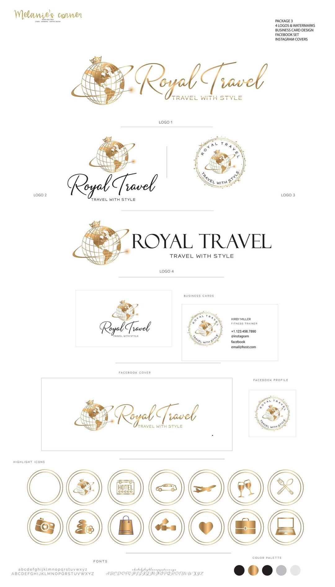 Travel Blog Logo, Globe Logo 592 - Etsy