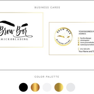 Brow and Microblading Logo. Branding Logo 293 - Etsy