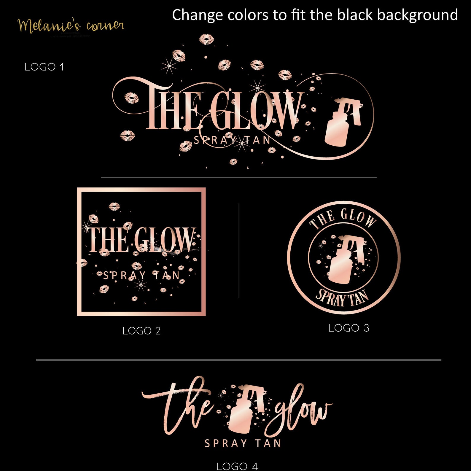 Mobile Spray Tanning Logo 434 - Etsy