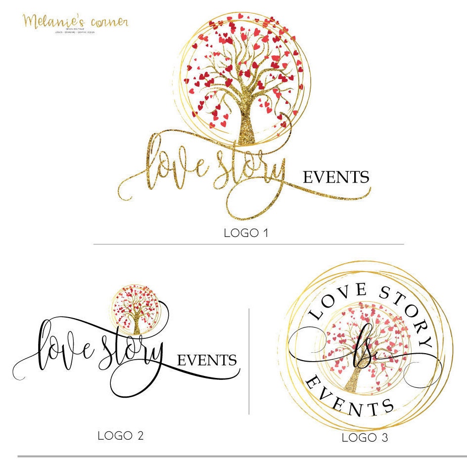 Events Planner Logo Tree Logo Premade Logo Design Boutique | Etsy