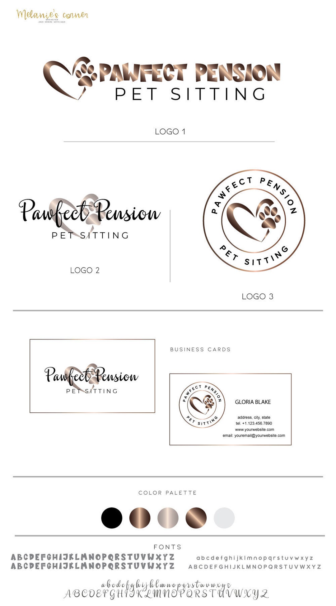 Pet Sitting Logo Design 410 - Etsy