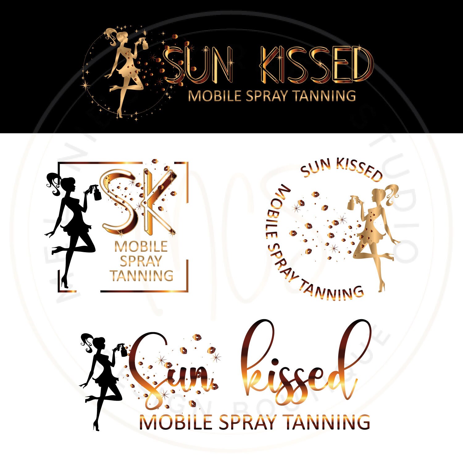 Mobile Spray Tanning Logo 466 - Etsy