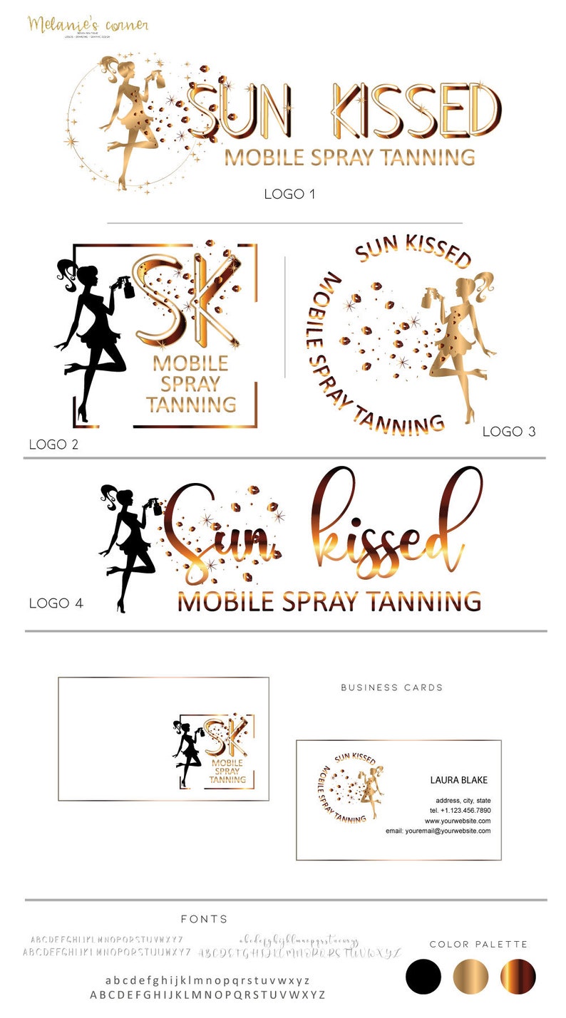 Mobile Spray Tanning Logo 466 - Etsy