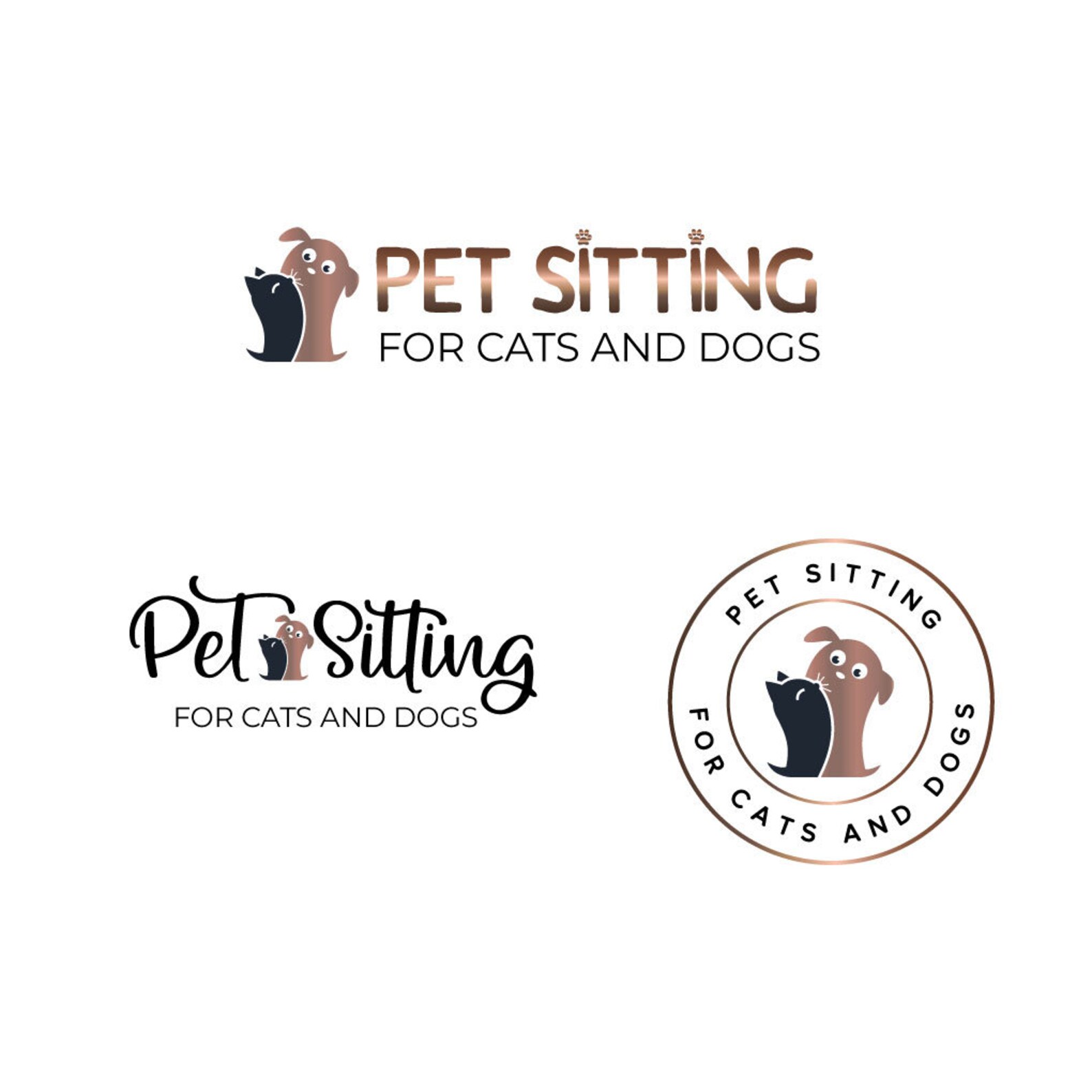 Pet sitting logo design 408 | Etsy