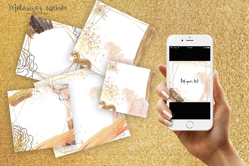 Elegant Instagram Post Templates | 10 Piece Set (JPG) - Etsy