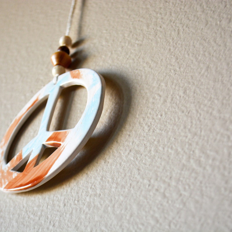 Ceramic Peace Sign - Etsy