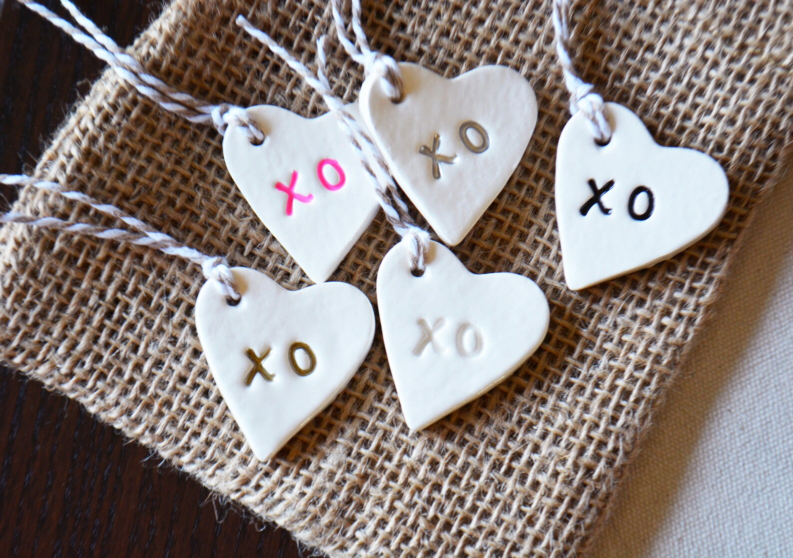 Decorative Gift Tag XOXO Ceramic Gift Tags Gift | Etsy