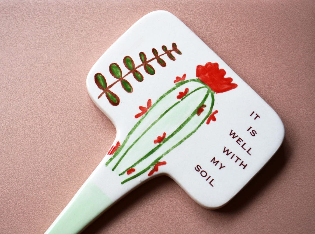 It is Well With My Soil Garden Stake for Outdoor or Indoor Garden or ...