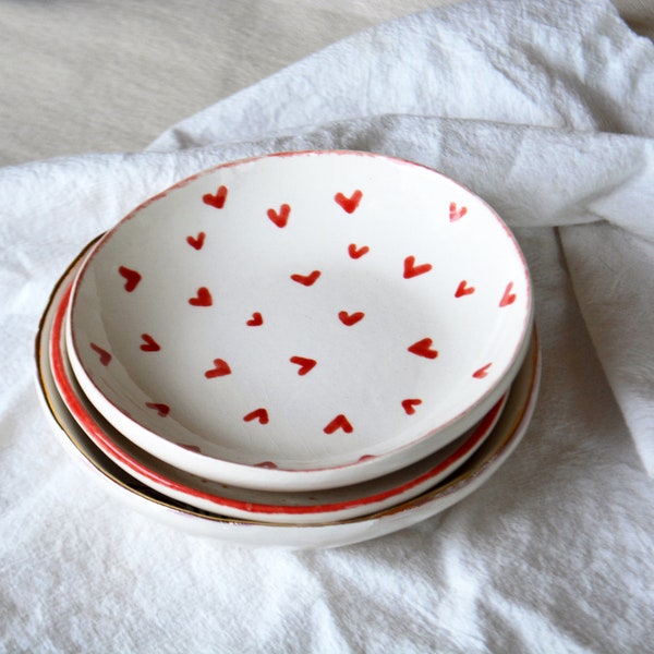 Ceramic Heart Dish - Etsy