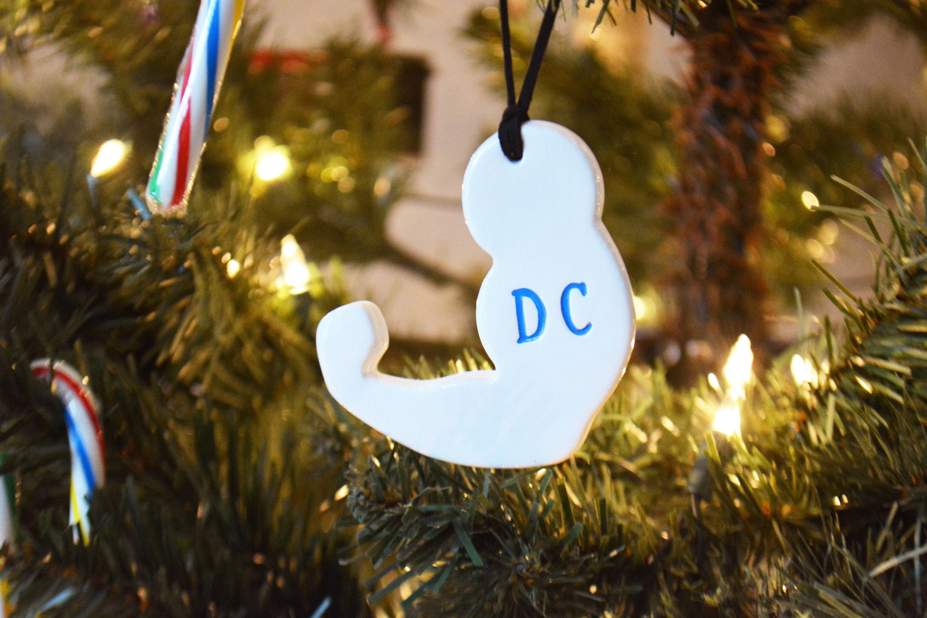 Arm Muscle Fitness Ornament - Work Out Gym Gift - Custom Crossfit or ...