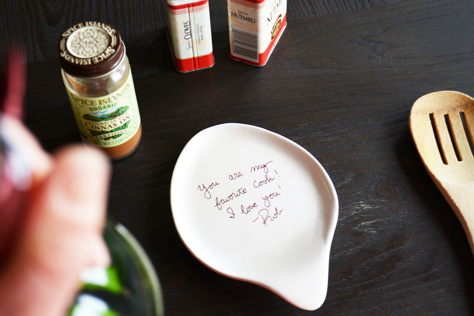 Custom Spoon Rest Ceramic Spoon Rest With Handwritten Recipe - Etsy
