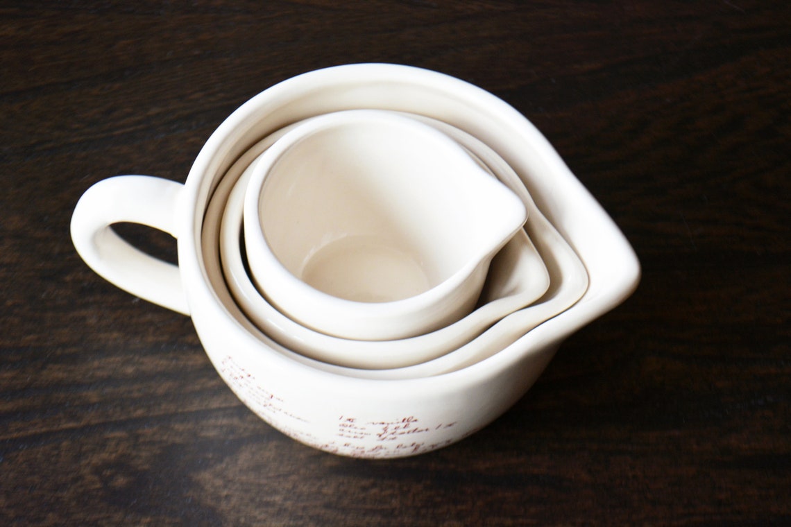 Personalized Measuring Cup Set With Recipe Add Your Own - Etsy