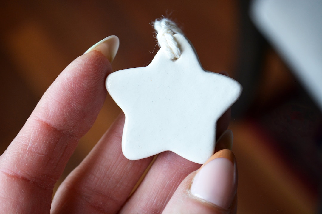 Small Ceramic Star Gift Tags - Decorative Clay Gift Tags - 1.5 Inch ...