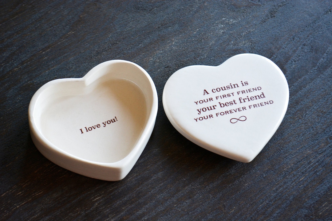 Cousin Keepsake Box - Cousin Gift - A Cousin is Your First Friend Your ...