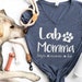 Lab Momma Shirt Lab Mama T Shirt or Any Breed Cute Dog Mom - Etsy