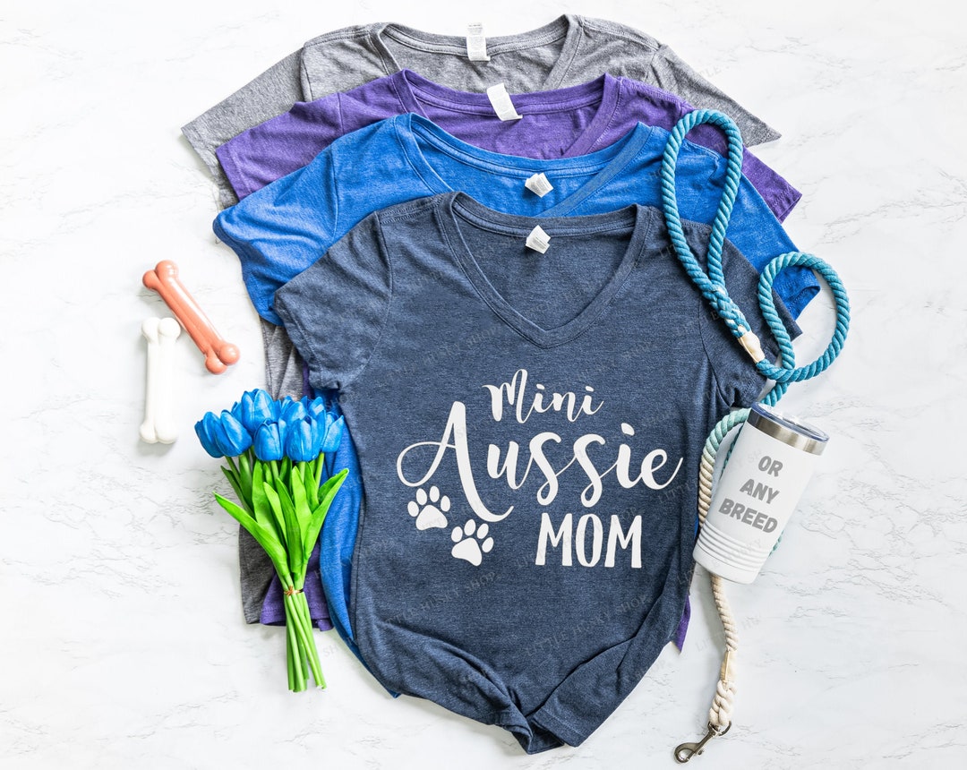 Aussie Shirt - Mini Aussie Mom Casual Dog Shirt - Mini Aussie Shirt ...