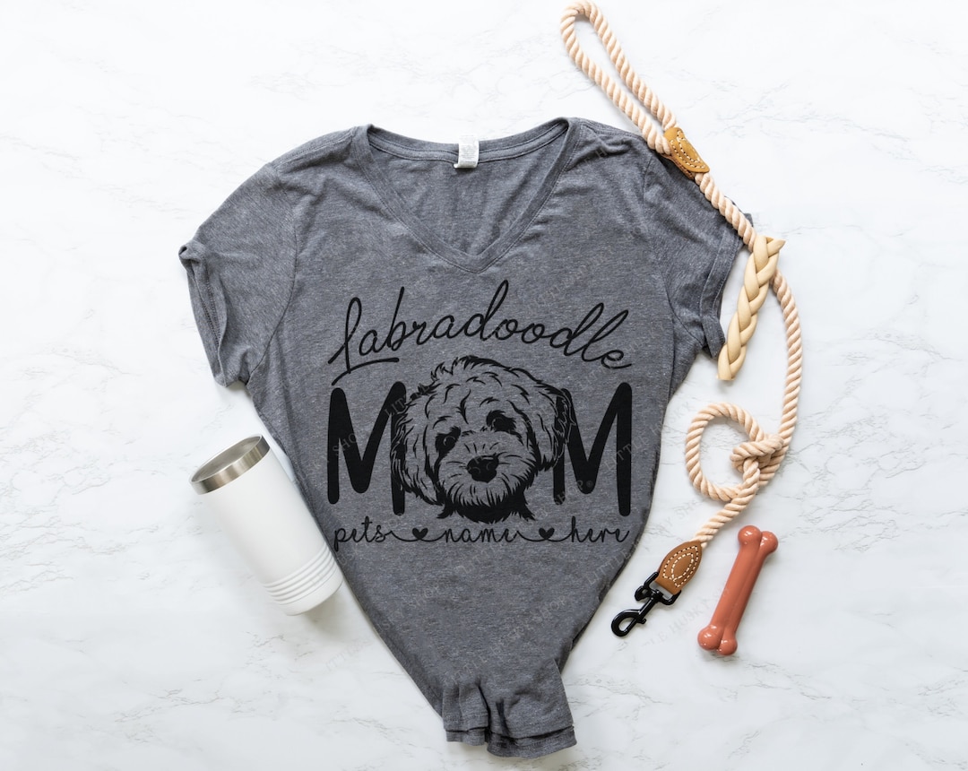 Labradoodle Mom Shirt Personalized With YOUR Pet's Names - Cute Doodle ...