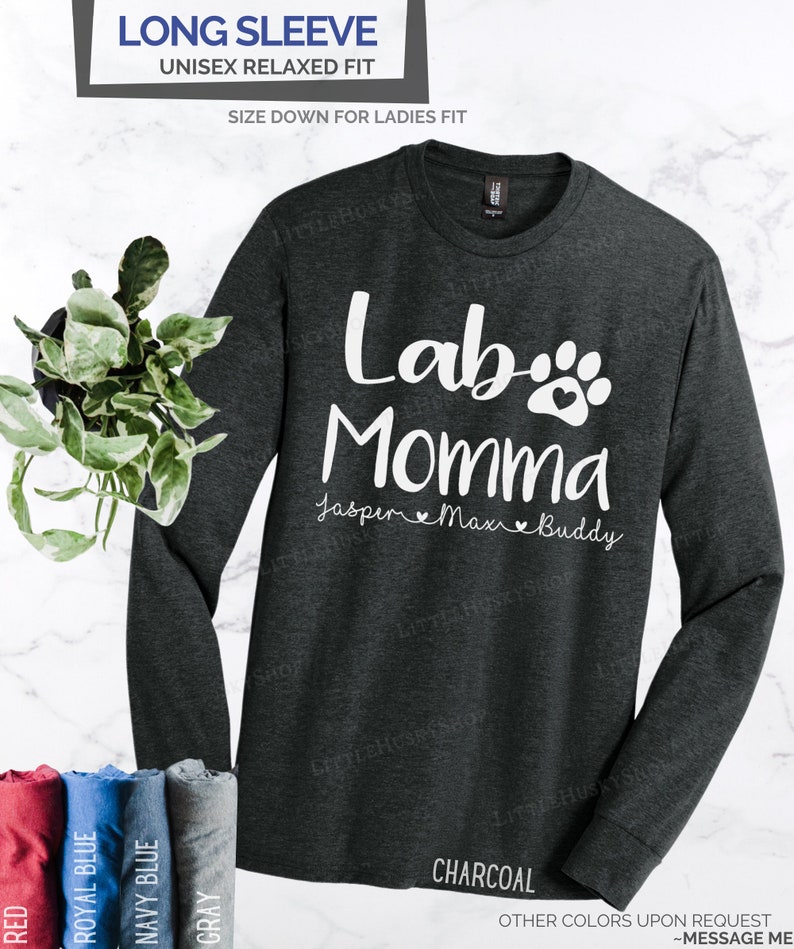 Lab Momma Shirt Lab Mama T Shirt or Any Breed Cute Dog Mom - Etsy