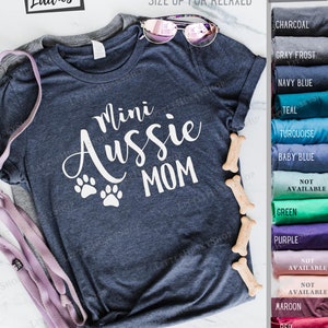 Aussie Shirt - Mini Aussie Mom Casual Dog Shirt - Mini Aussie Shirt ...