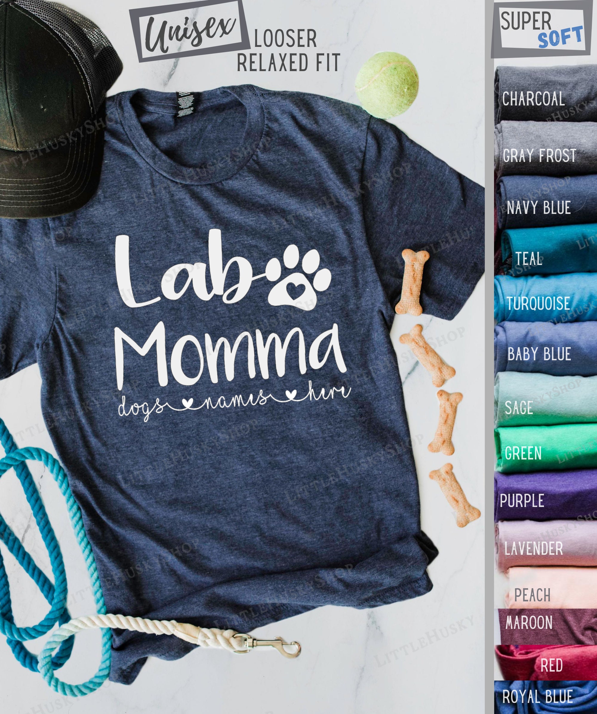 Lab Momma Shirt Lab Mama T Shirt or any breed Cute Dog Mom | Etsy