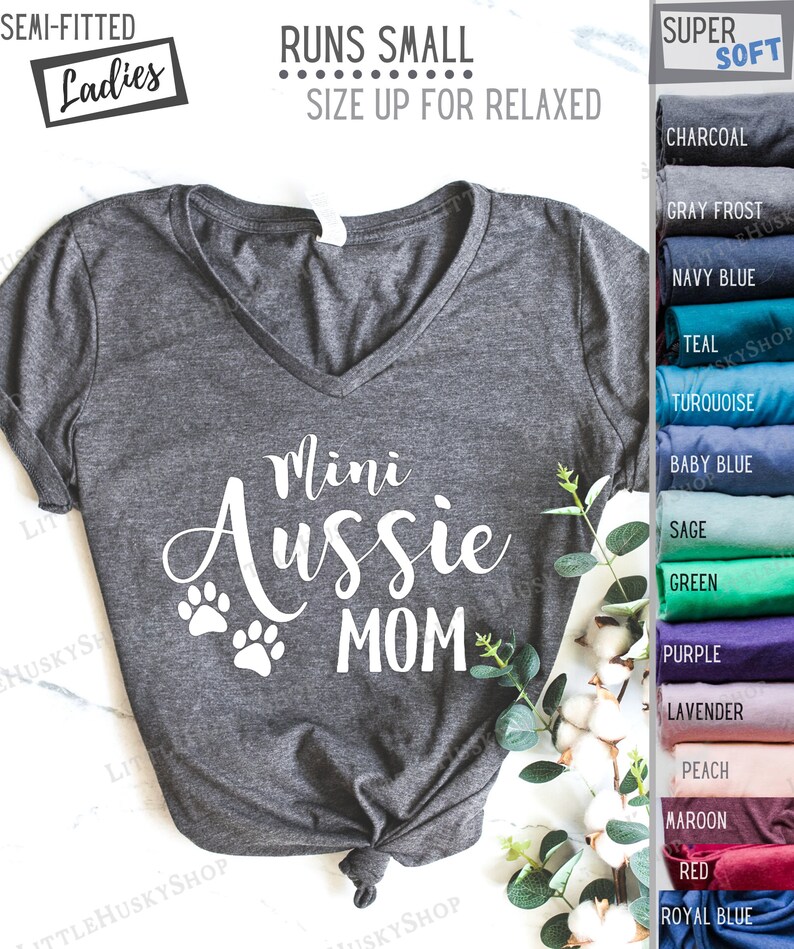 Aussie Shirt - Mini Aussie Mom Casual Dog Shirt - Mini Aussie Shirt ...