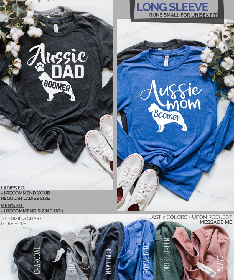 Matching Aussie Parent Shirts Australian Shepherd Mom Dad | Etsy