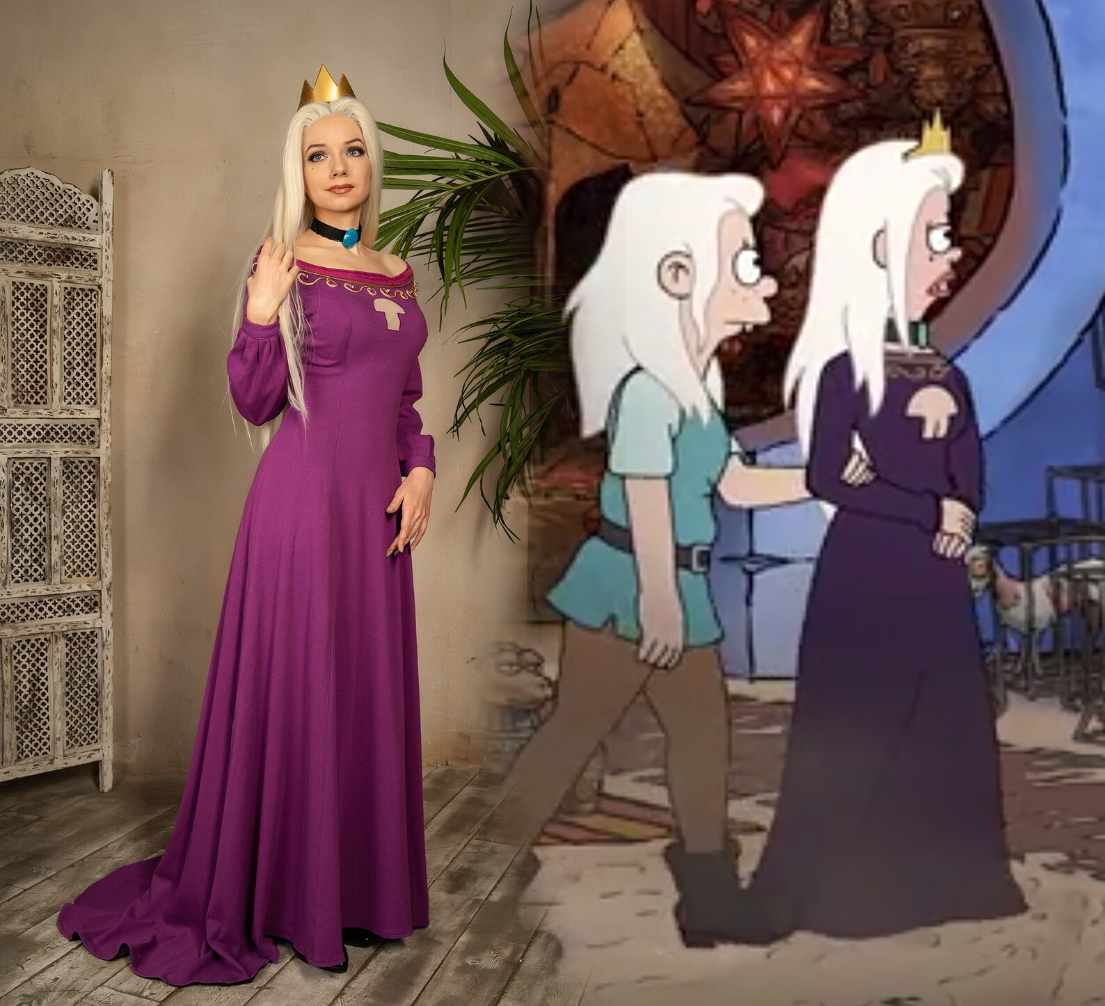 Disenchantment Queen Dagmar Cosplay Handmade Cosplay Dress - Etsy